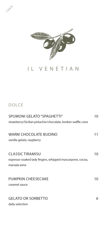 Dessert - Il Venetian